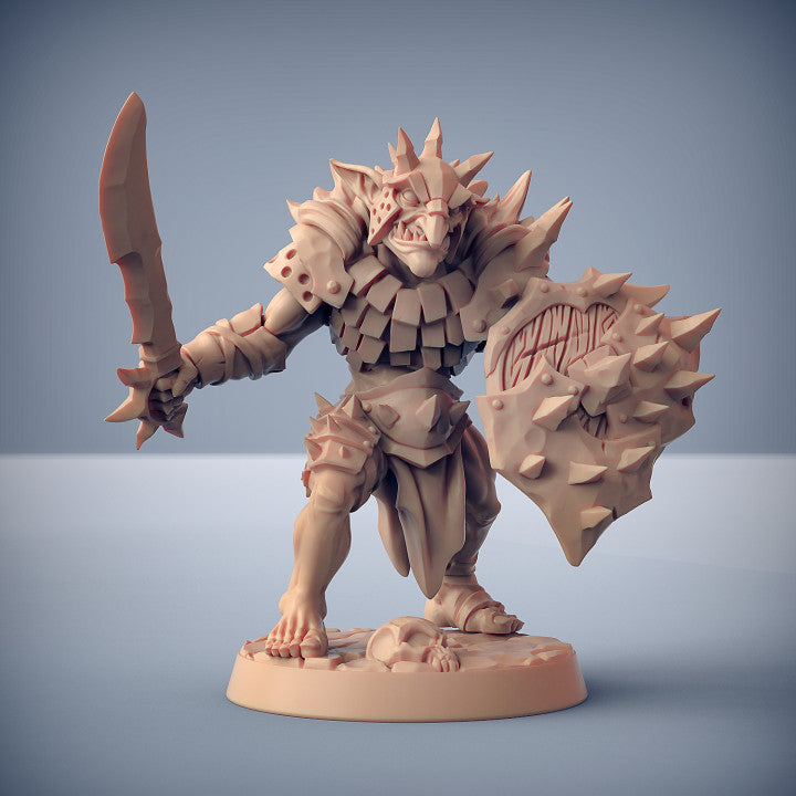 Hobgoblin Warrior Spiked Armor Shield | Medium | Artisan Guild | D&D D – PaintableMinis